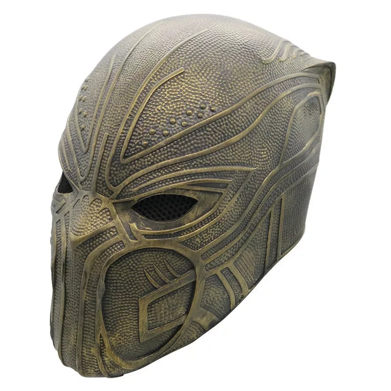 MÁSCARA PANTERA NEGRA BRONZE LÁTEX – H2L COSPLAY