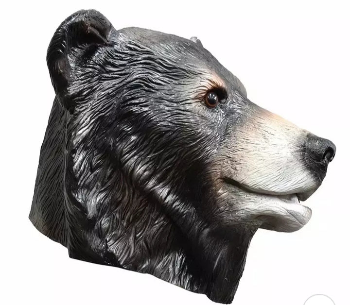 MÁSCARA REALISTA EM LÁTEX URSO PRETO – H2L COSPLAY